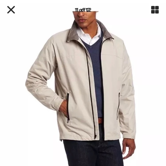 Perry Ellis | Jackets & Coats | Perry Ellis Jacket Windbreaker Sand ...